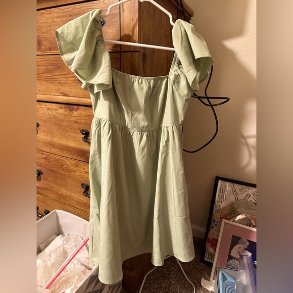 Dresses | Amazon Cute Green Dress | Poshmark